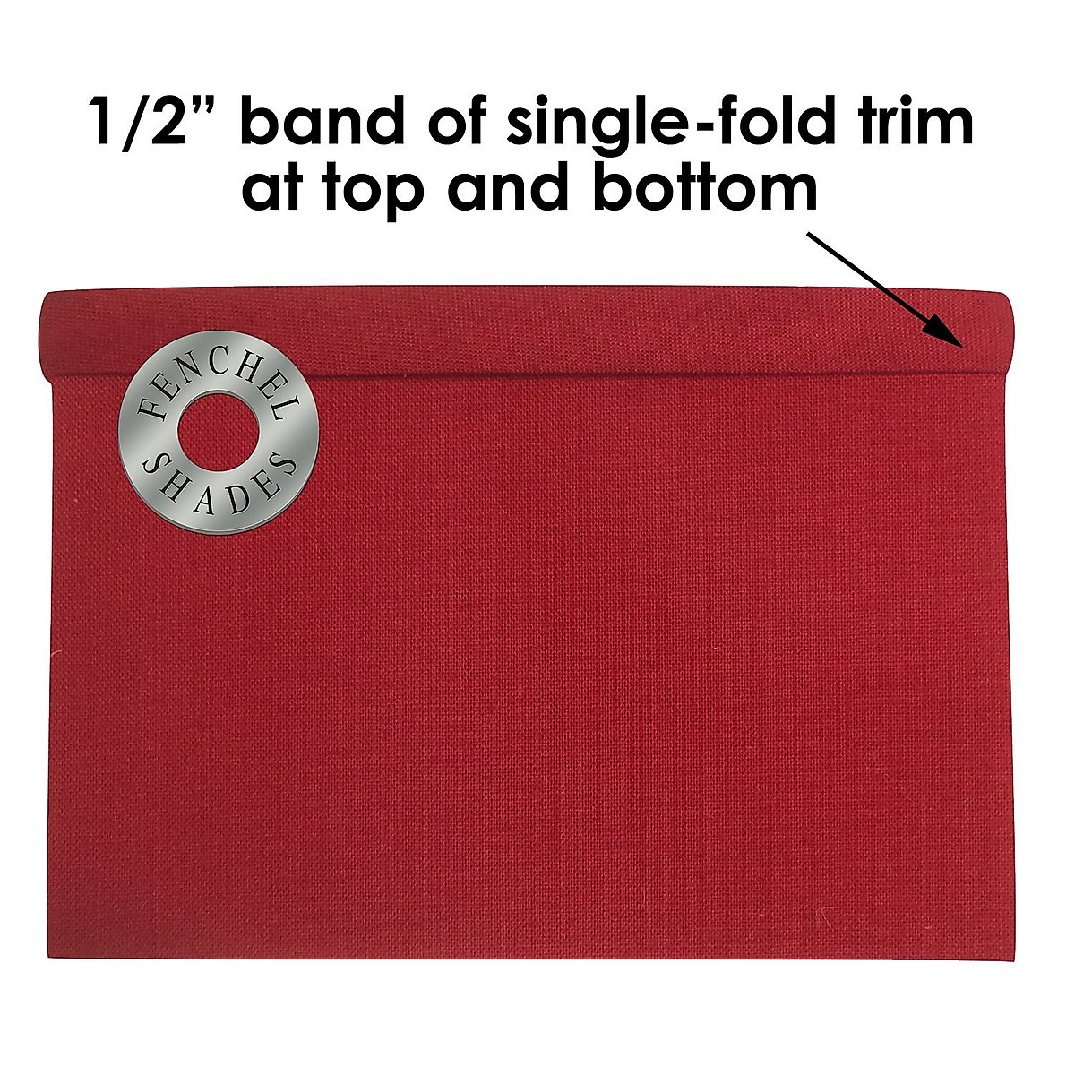 FenchelShades.com 5" Top by 8" Bottom by 7" Slant Height Fabric Barrel Lampshade Double Clip-On Attachment (Rich Red)