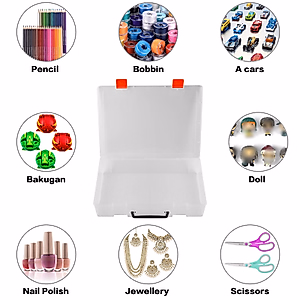 ALCYON 1600+ Baseball Card Storage Box, Sports Cards Holder Organizer Hard Plastic Display Case Compatible with Baseball/Football/for MTG/for PM for Collector (Bag Only)