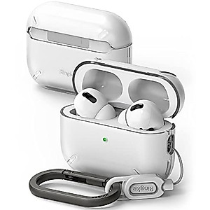 Ringke Layered Case [Scratch Resistance] Compatible with AirPods Pro 2 Case, Shockproof Cover with Carabiner Designed for AirPods Pro 2nd Generation - Matte Clear