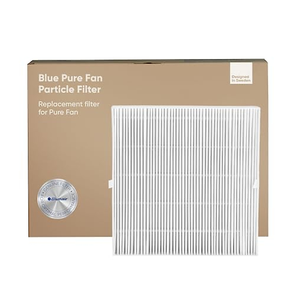Blueair Blue Pure Fan Genuine Replacement Filter, Particle Filter for Large Pollutants Like Pollen & Dust