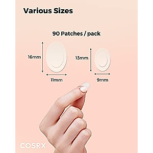 COSRX Master Patch Intensive 90 Patches | Oval-Shaped Hydrocolloid Pimple Patch with Tea Tree Oil | Quick & Easy Blemish, Zit, Spot Treatment | Salicylic Acid & Tea Tree Oil | Korean Skincare