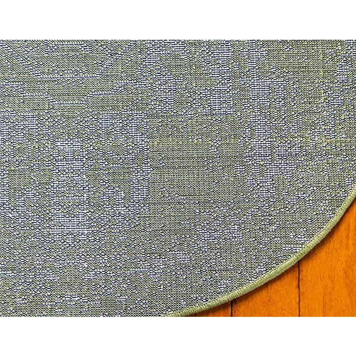 Unique Loom Bromley Collection Area Rug - Wells (3' Round, Green/ Ivory)