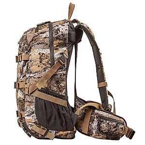 Huntworth Hickory Light Hunting Backpack With Weight Suspension System, Compatible Hydration Backpack, Water Ressitant And Plenty Storage Space, 3Lb Disruption Camo Backpack