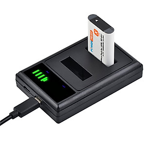PowerTrust NP-BX1 Battery (2-Pack) and LED Charger for Sony NPBX1/M8, Cyber-Shot DSC-HX80, RX1, RX1R, RX100, RX1RII, HDR-CX240, HDR-PJ275, HDR-AS30V Camera Batteries