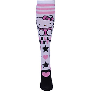 Cherokee Gift For Her Printsupport Women 12 mmHg Support Socks, One Size, Hello Kitty Love