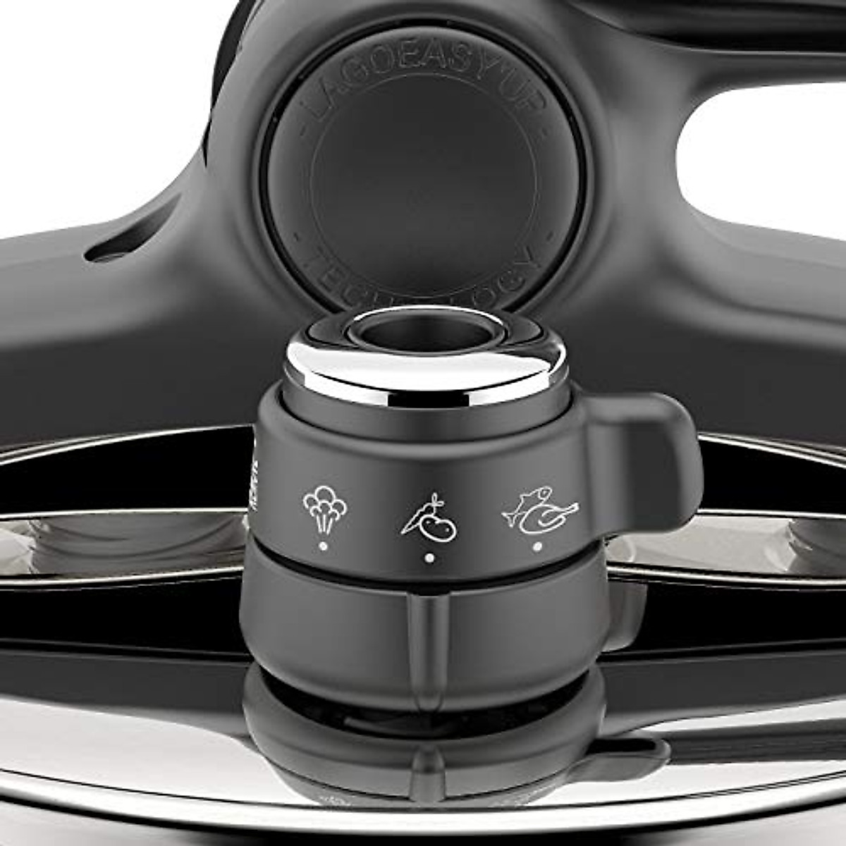 Lagostina Briosa Lagoeasy'Up Pressure Cooker 7 Litres Stainless Steel 18/12