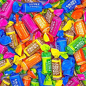 Tootsie Roll Fruit Chews - Assorted Chewy Fruit Candy - 2 LBS of Individually Wrapped Soft Candies in Resealable Bulk Bag