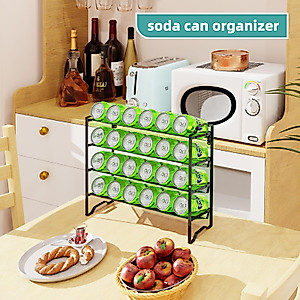 Simple Trending 2-Pack 4 Tier Spice Rack Organizer,Stackable Kitchen Counter Shelves,for Cabinet,Countertop,Pantry, Door or Wall Mount, Metal Mesh,(Jars not Included), Black