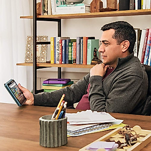 Fire HD 8 tablet, 64 GB, Black + Amazon Fire HD 8 Cover, Charcoal Black + NuPro Screen Protector, 2-pack