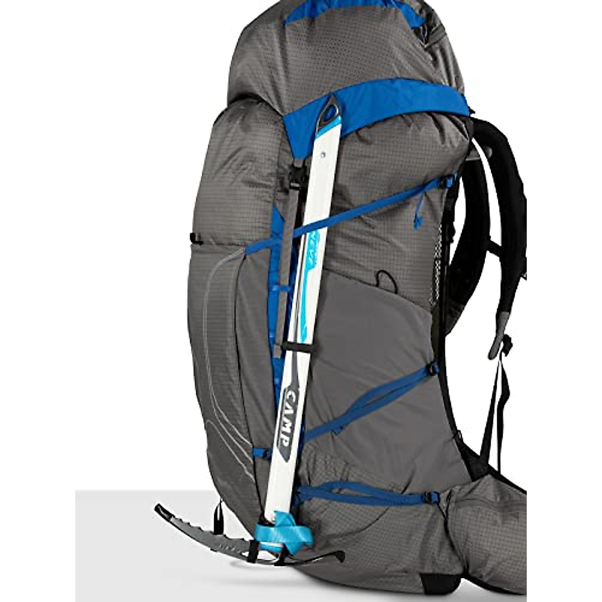 Osprey Exos Pro 55L Men's Backpacking Backpack, Dale Grey/Agam Blue, S/M