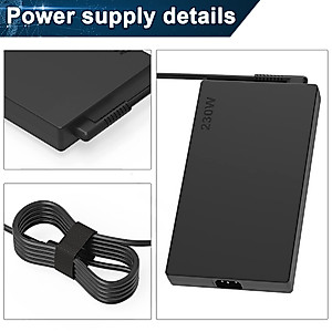 New Replacement Lenovo 230W AC Adapter Compatible with Lenovo Legion 5 Charger, Lenovo Ideapad Legion Y920 Y910 Y900 Y740 Y730 Y7000 Y545 Y540 Lenovo Thinkpad P73 P53 P72 P52 P71 P51 P70 P50