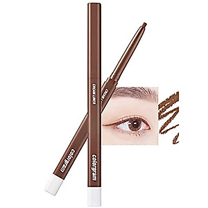COLORGRAM Artist Formula Cream Liner - 05 Choco Brown | Best Cream Eyeliner, Ultra Pigmented, Long Lasting, Waterproof & SmudgeProof, Easy to Use, All Day Wear and Daily Makeup, Korean Beauty 0.25g