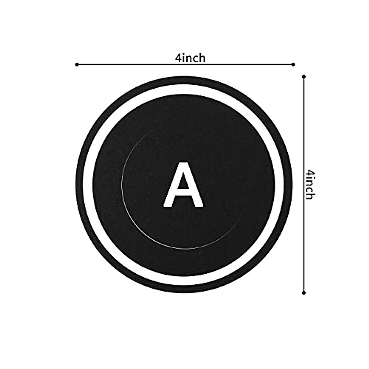 36 Pieces 4 inch Round Black Kraft Cards Cardstock Thick Kraft Paper Coaster Cards Blank Cardstock Slices for Mandala Painting DIY Coasters Painting Writing and Decorations (Black)