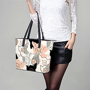 Womens Handbag Pigs Leather Tote Bag Top Handle Satchel Bags For Lady