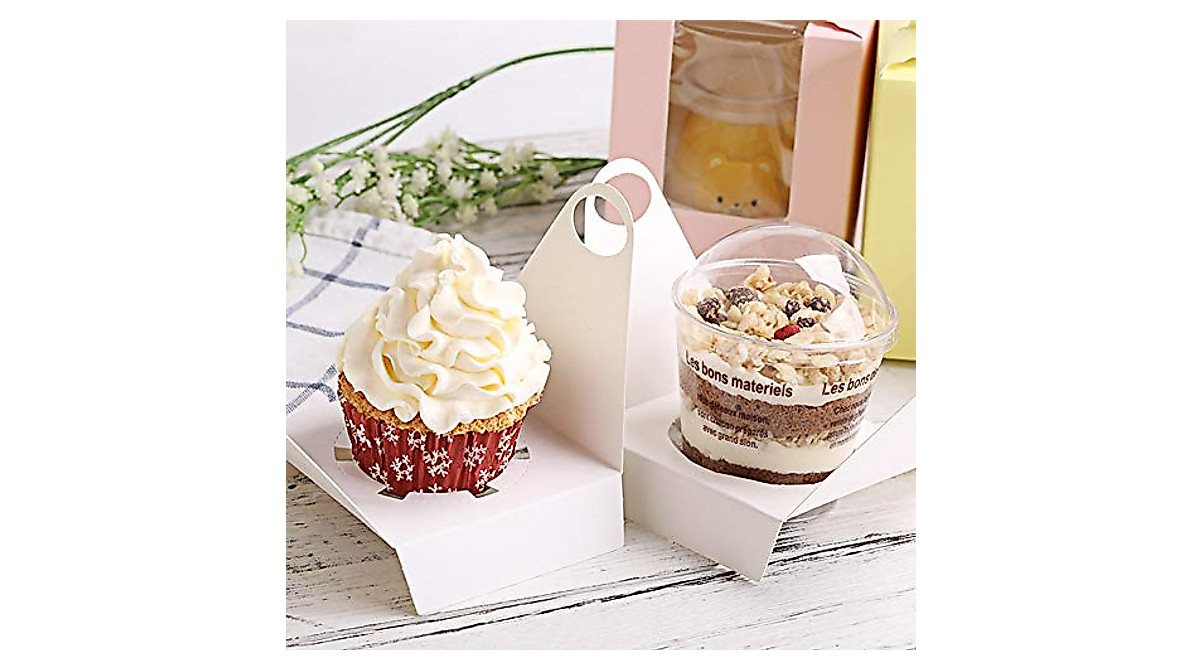 50 Pack Individual Cupcake Carrier - Easy & Portable