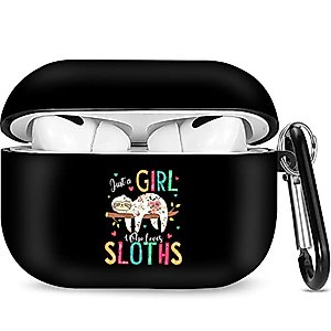 ATHEFUT Sloths Airpods Pro Case, Shockproof Protective Soft Cute Skin Case Cover for Airpods Pro Case Accessories