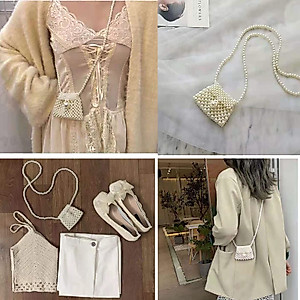 Grandxii Mini Pearl Small Purse Coin bag Crossbody Bag Shoulder Bag For Women And Girl