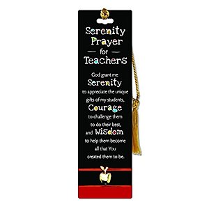 Cathedral Art (Abbey & CA Gift Bookmark-Teacher Serenity Prayer, One Size, Multicolored