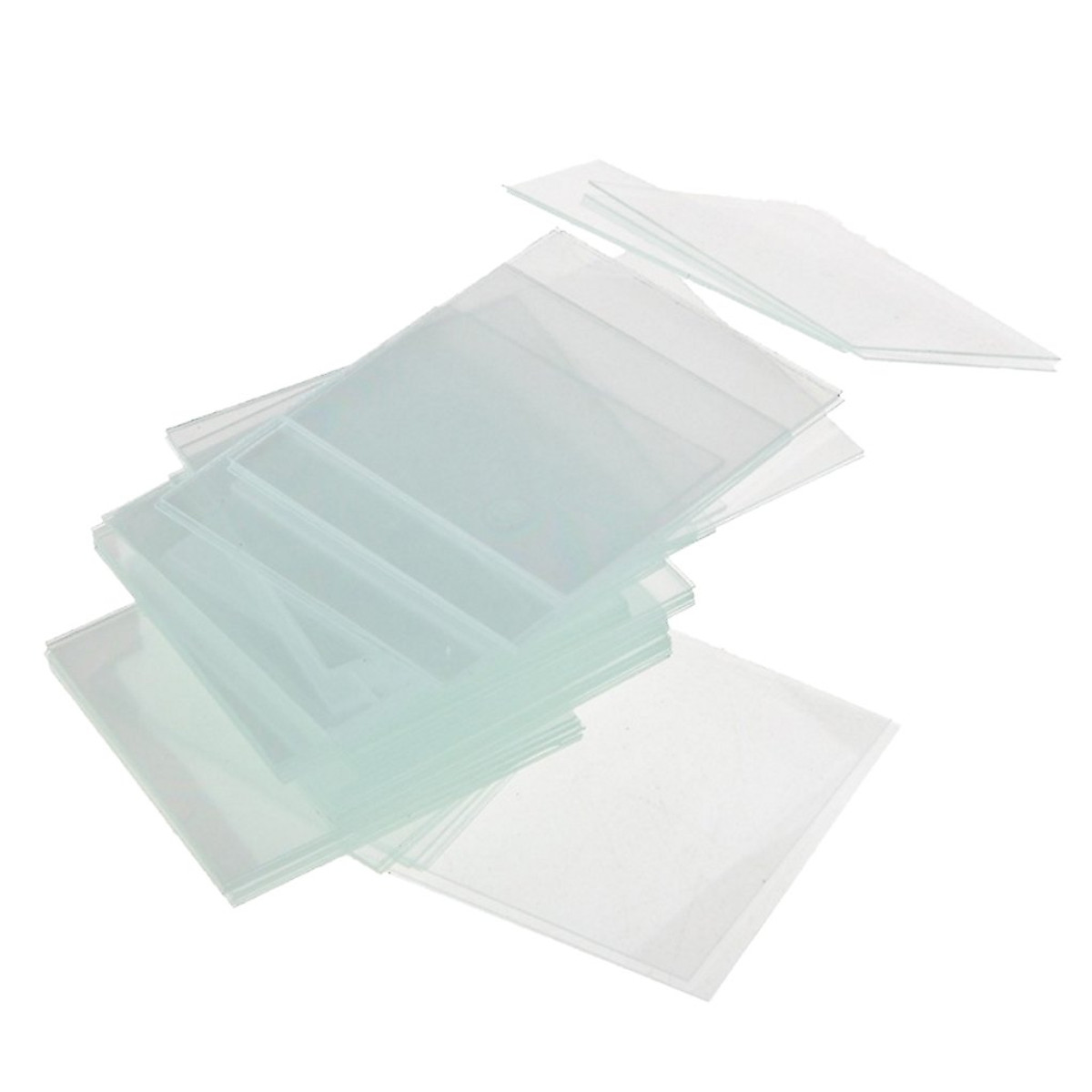 100 Pieces Blank Slides 20x20mm Square Coverslips Cover Glass, Non-fogging, Non-Sticking and No Bubbles, Scratches