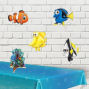 Beistle Assorted Fish Under The Sea Cutouts-4 Pcs, 14.5" - 17", Multicolor