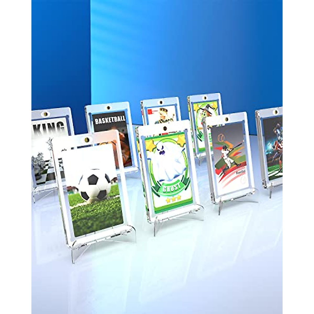 Magnetic Card Holders 24 Pack, 35PT One Touch Card Holder for Trading Card, Baseball Card, Sports Card