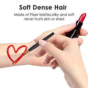 50Pcs/Set Lip Brushes, Disposable Lip Brush Lip Gloss Makeup Brush, Lipstick Gloss Wands Applicator Cosmetic Tool Kits（Black）