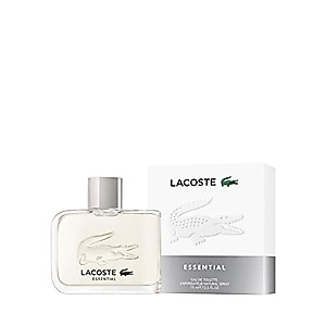 Lacoste Essential Eau de Toilette - Long Lasting Fragrance with notes of Citrus, Rose & Patchouli - Fougere & Aquatic - 4.2 fl. oz.
