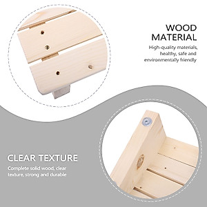 Angoily 1pc Foot Home Support Portable Bench and Tilted Office Relief for Non- Pressure Footstool Leg Stand One Slip Under Stool Travel Desk Chairs Cushion Wooden at Airplane Step