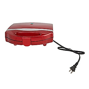 Servappetit Electric Waffle Maker - Non-Stick - Makes 2 Waffles 4 x 5 Inch Each - Red