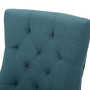 Christopher Knight Home Hayden Fabric Dining Chairs, 2-Pcs Set, Dark Teal