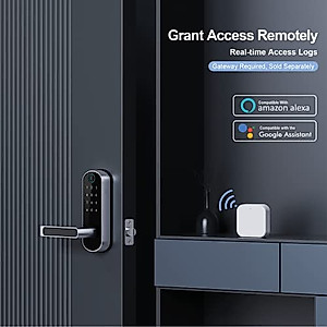 Dermum Smart Lock, Keyless Entry Door Lock, Smart Door Lock, Smart Lock for Front Door, Door Lock with Keypad, Fingerprint Door Lock, Biometric Door Lock, Digital Door Lock with Handle