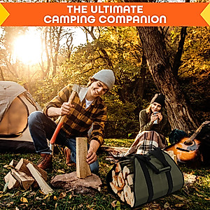 VIKROM Firewood Carrier With Handles - Wood Carrier for Firewood Log Carrier for Firewood Bag Fire Wood Carrier Tote Firewood Carrier Bag Christmas Gift