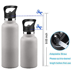 RRegeny Straw Lid for Hydro Flask Standard Mouth,Straw Lid Compatible with Hydroflask Standard Mouth 18 21 24 oz, Top Sport Cap with Fixed Handle for Hydroflask Straw Lid