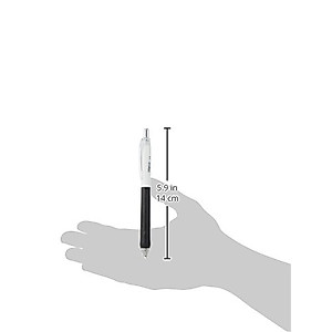 PENROAD Retractable Advanced Ink Pens, 1.0 mm, Black, 24 Count