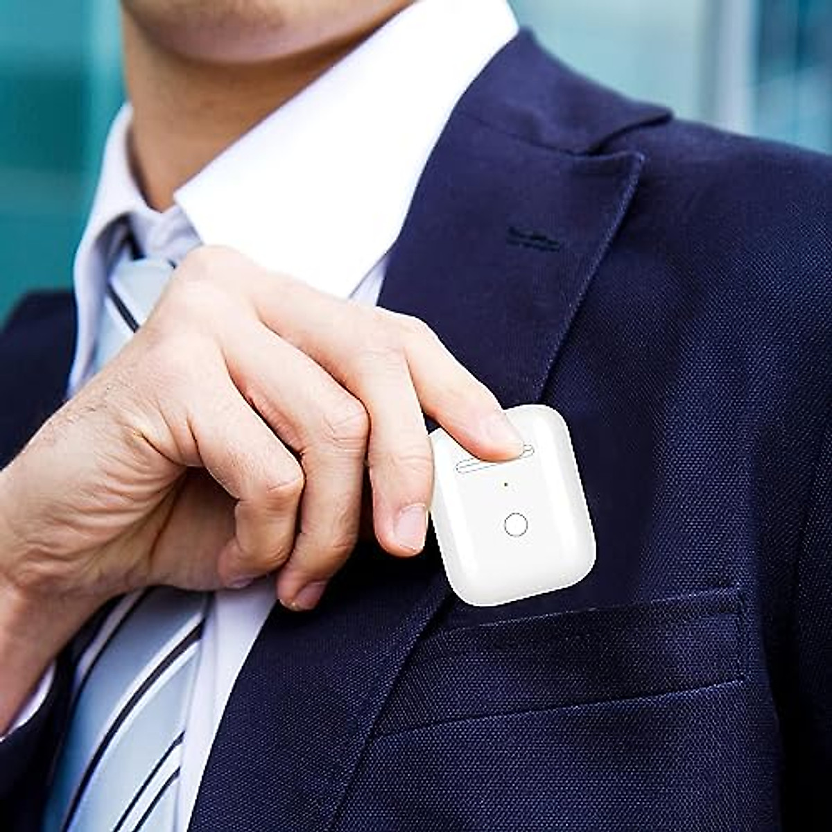 Upgraded Compatible with AirPods 1&2 Wireless Replacement Charging Case, Charger Case with Bluetooth Pairing Sync Button