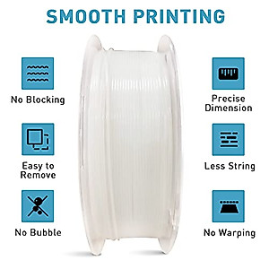 3D Printer PLA Filament Bundle 1.75mm, Glow in The Dark Rainbow Luminous 3D Printing Filament, Multicolor PLA Filament Gradient Color Change, Dimensional Accuracy +/- 0.03 mm, 1kg(2.2lbs) Spool