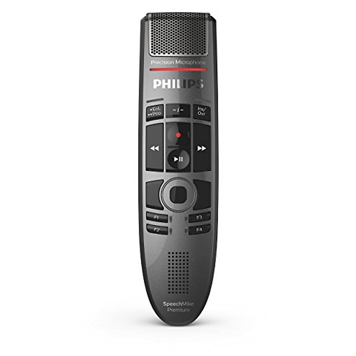Philips SpeechMike Premium Touch USB Dictation Microphone for Crystal Clear Recording and Best Voice Recognition, Barcode Scanner, Sensory Control Panel and Press Buttons, Charcoal Grey SMP3800