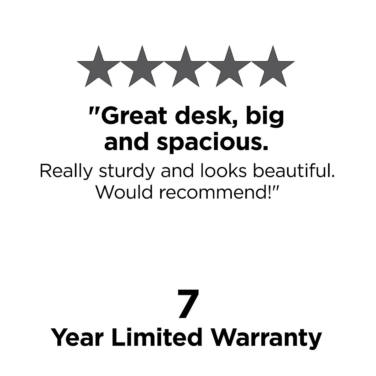 Union & Scale UN56950 MidMod 60 Storage Desk, Espresso (UN56950)