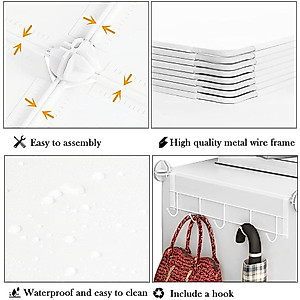 AWTATOS Closet Organizer 8 Cube Storage Shelves Portable Closet Clothes Organizers and Storage Stackable Cubby Shelving for Closet Bedroom Living Room Office White