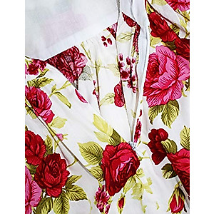 Floral Infant Backless Spring Summer Girls Sundress Clothes,D9#1,5-6 Years(130)