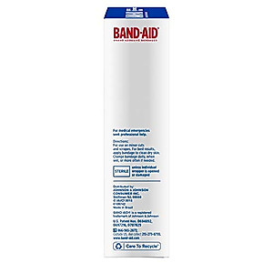 Band-Aid Brand Adhesive Bandages Flexible Fabric, Extra Large, 10 Count (Pack of 2)