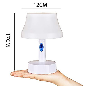 WRalwaysLX Led Night Light, USB Power/Battery Operated Nursery Lamps with Remote Control, Portable 5-Stage Dimmable Table Lamp with Timer for Bedroom, Kids Room and Other Room