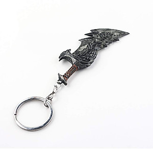 Krafty Kustomz God Of War -Kratos The Blades of Chaos Premium Quality Keychain (Black)