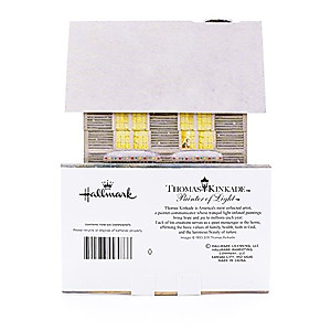 Hallmark 0899XSO1002 Christmas Pop Up Card with Light and Song (Displayable Dimensional Thomas Kinkade House Plays We Wish You a Merry Christmas), Snowy House