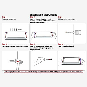 Amazon Brand – Pinzon Rustic Floating Shelves, Wall Storage Shelve for Bathroom Bedroom Kitchen Living Room Office, (Set of 3)