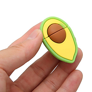 U Disk USB2.0 Cute, Cartoon Avocado Flash Drive Pattern Gift Computer Memory Accessories for Computer Thumb Drive USB Jump Drive Data Storage Business Gift(128GB)