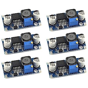 DZS Elec 6pcs XL6009 DC-DC Booster Converter Module 3V-32V to 5V-35V 4A Adjustable Step-up Voltage Regulator 5V 9V 12V 24V Power Supply Module
