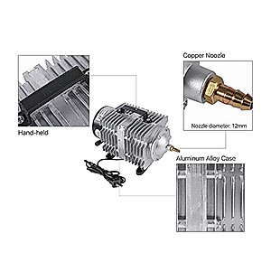 Cloudray 135W Air Compressor Electrical Magnetic Commercial Air Pump 120L/min for CO2 Laser Engraving Cutting Machine ACO-009D（110V 60Hz)