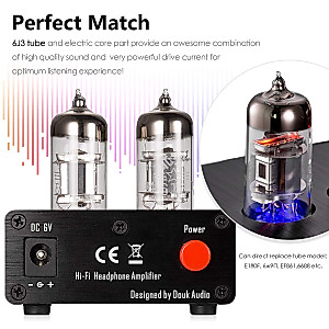 Nobsound NS-08E Vacuum Tube Headphone Amplifier Hi-Fi Valve Headphone Amp Stereo Audio Preamplifier