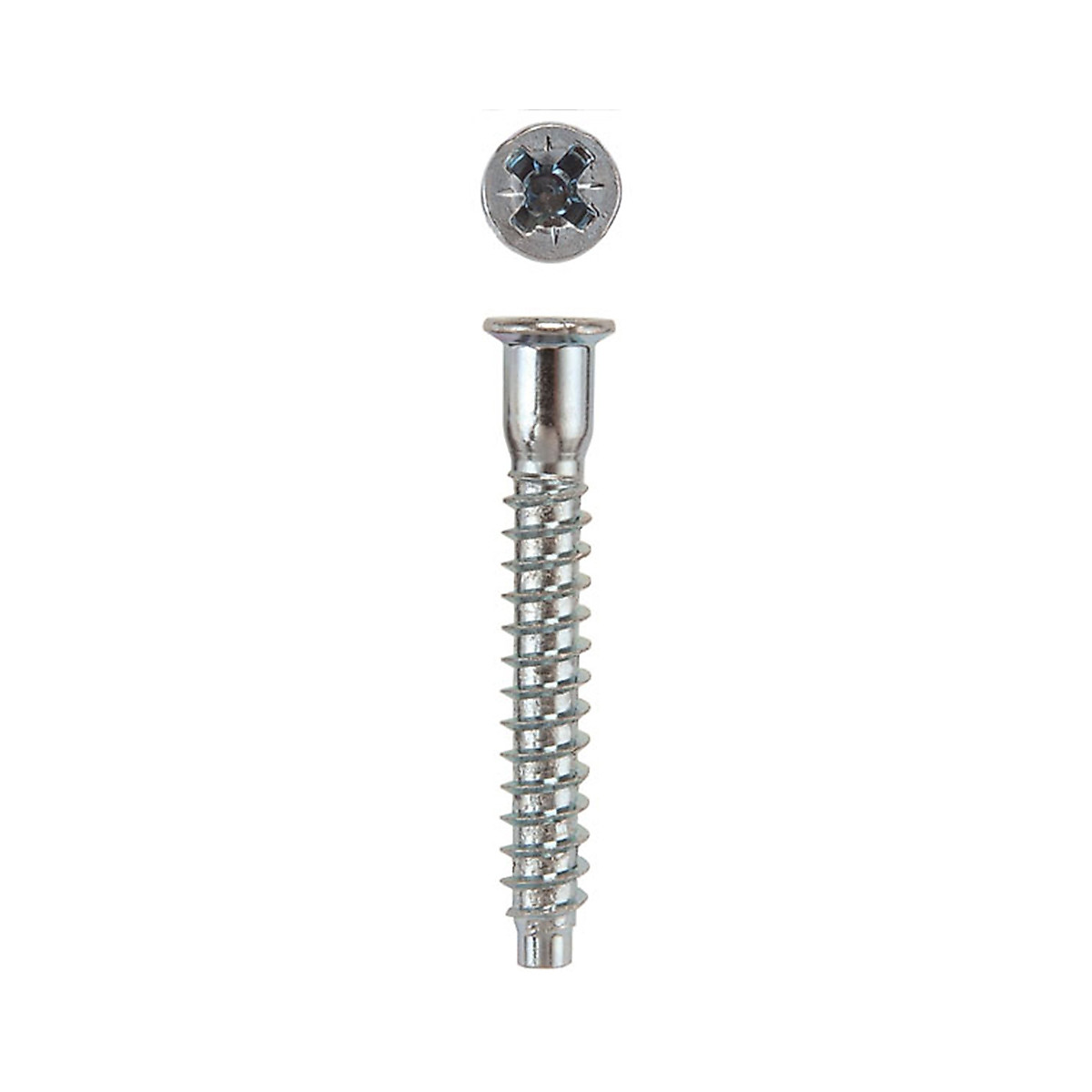 7 mm x 50 mm HighPoint Confirmat Screws, Pozi-Flat Head, Zinc, 100pc